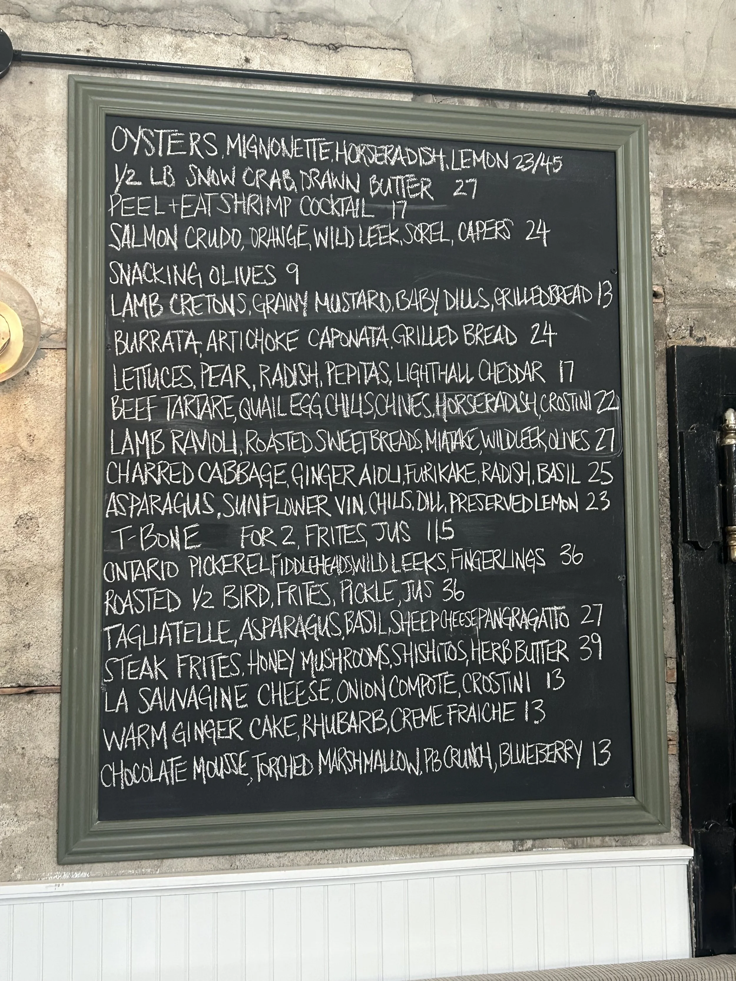 Sample Menu — BLOOMFIELD PUBLIC HOUSE