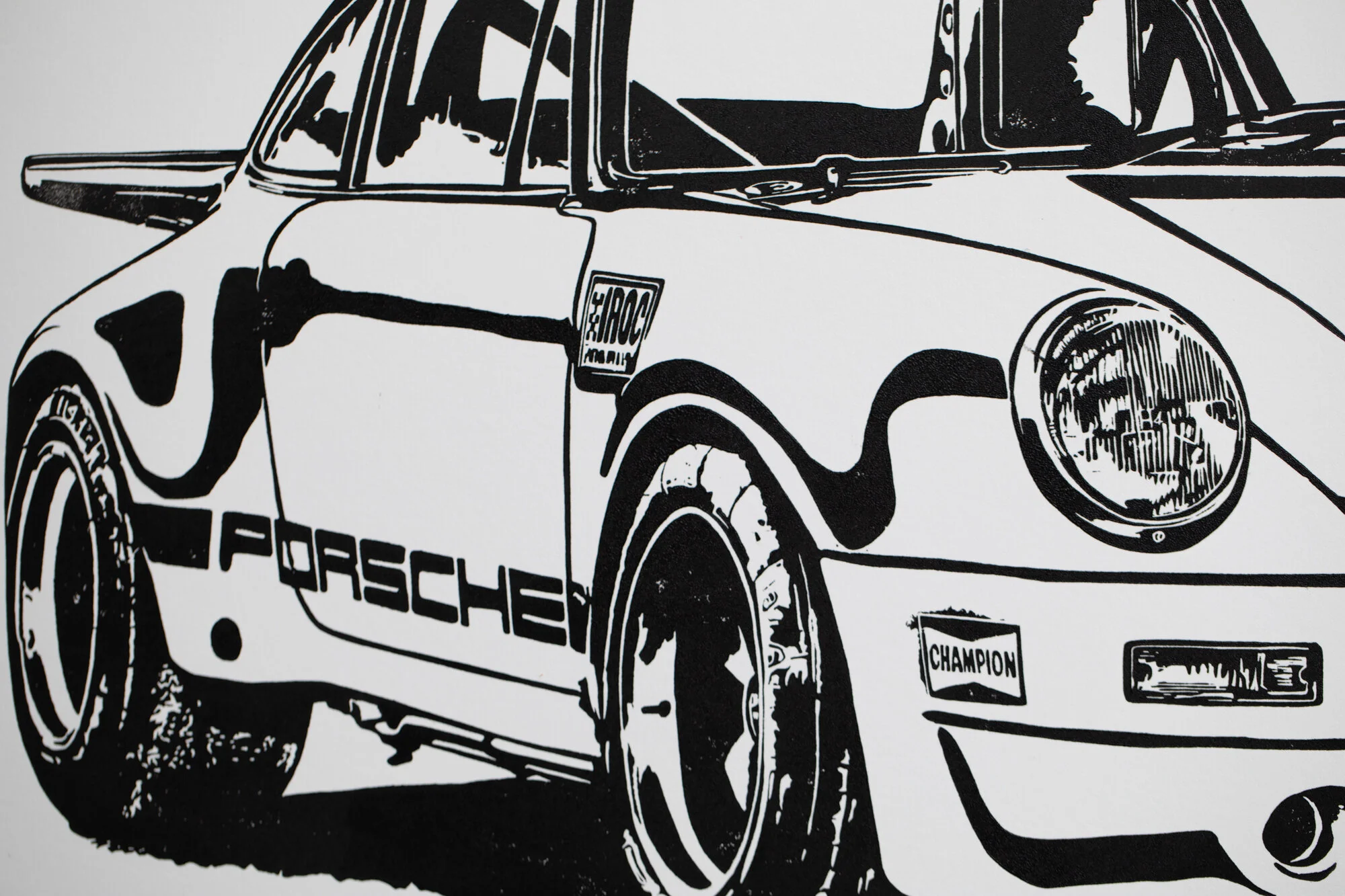 Porsche 911 IROC — Block Prints