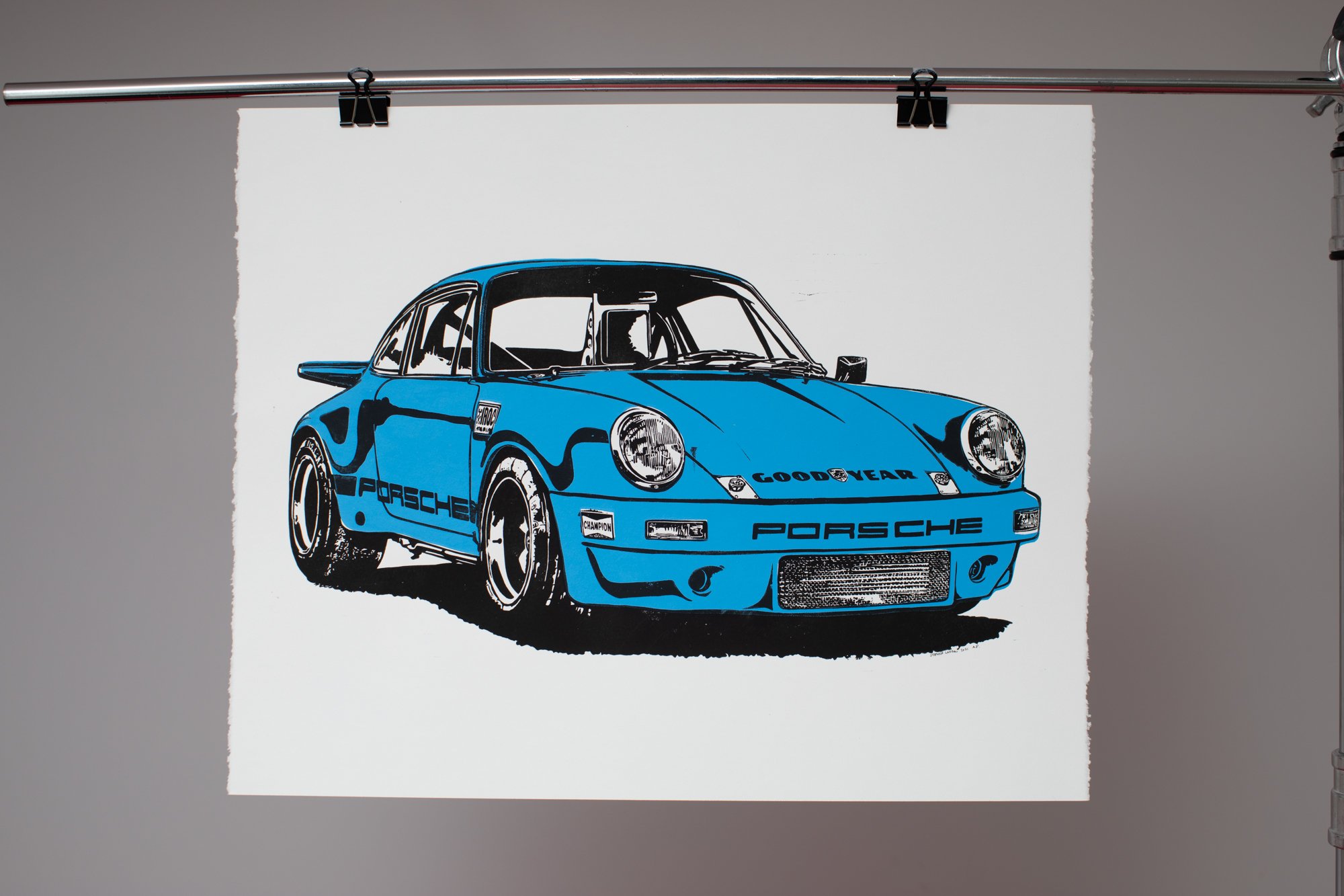 Porsche 911 — Block Prints