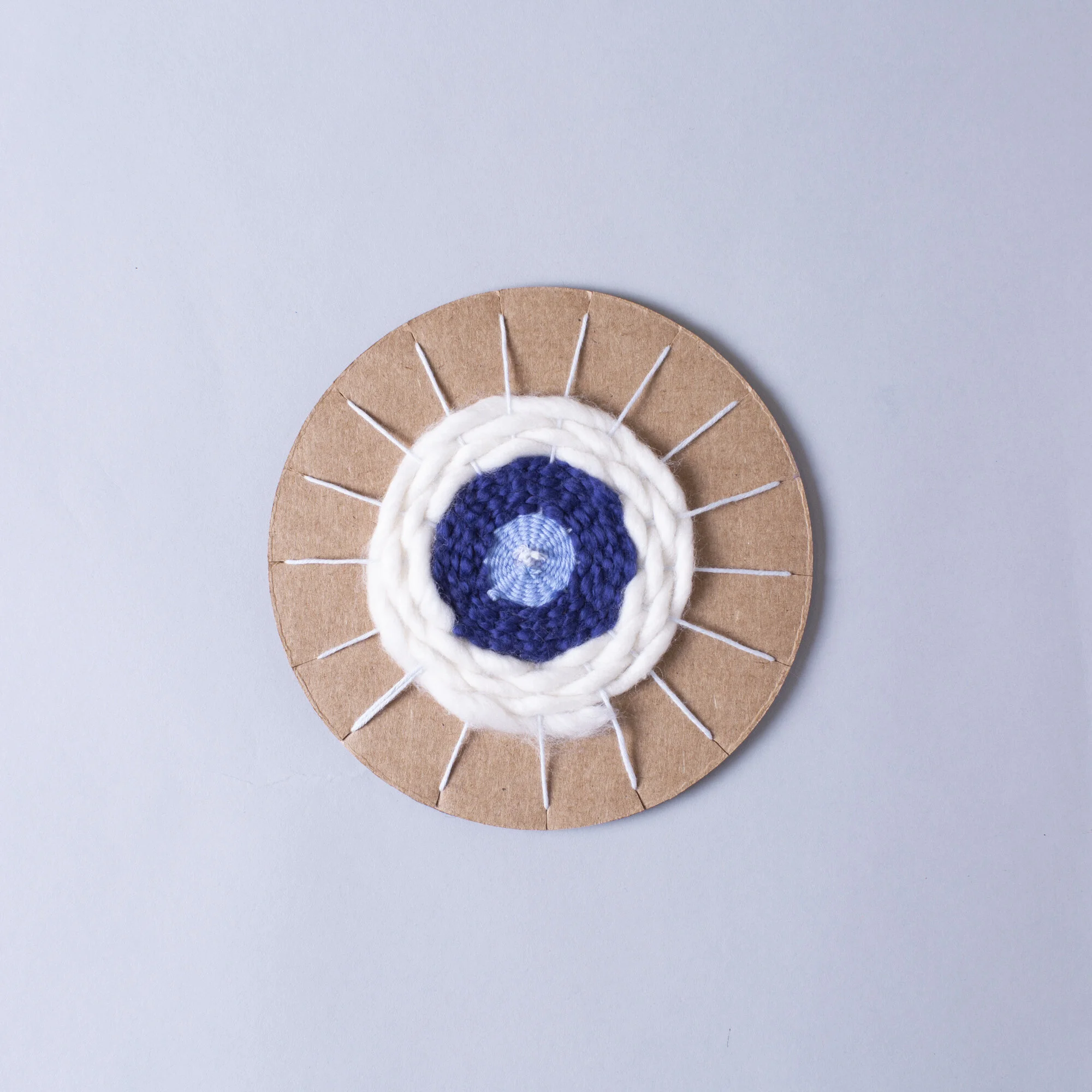 Mini Circle Weavings - Creating with Cardboard — Minni