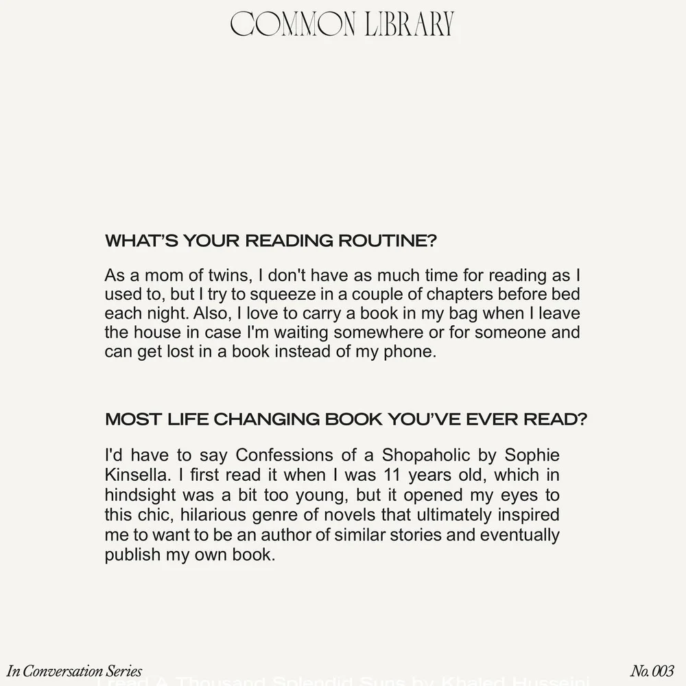 In Conversation with New York Bookstagram Common Library