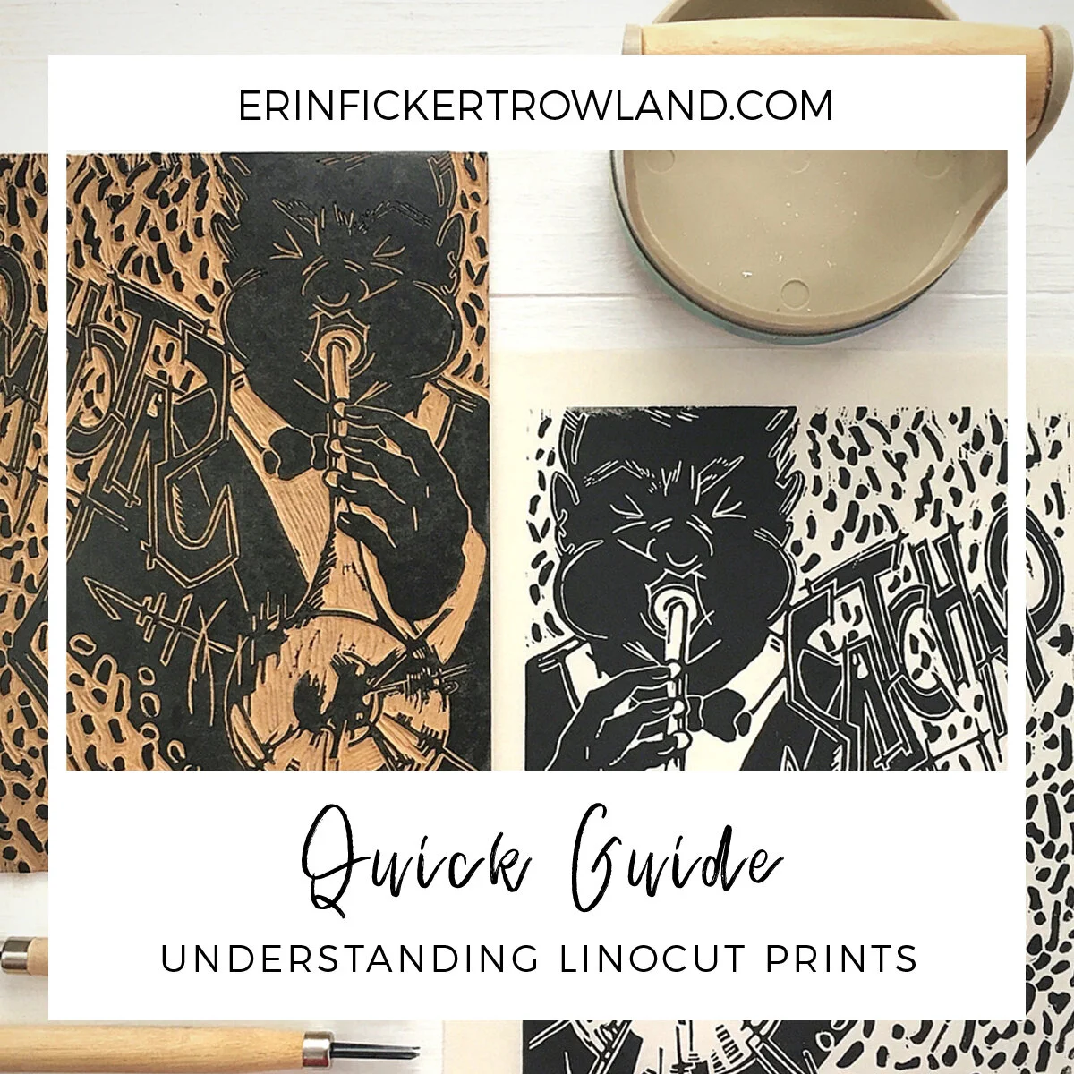 Wood & Linocut Prints Original linocut The picker Prints Art ...