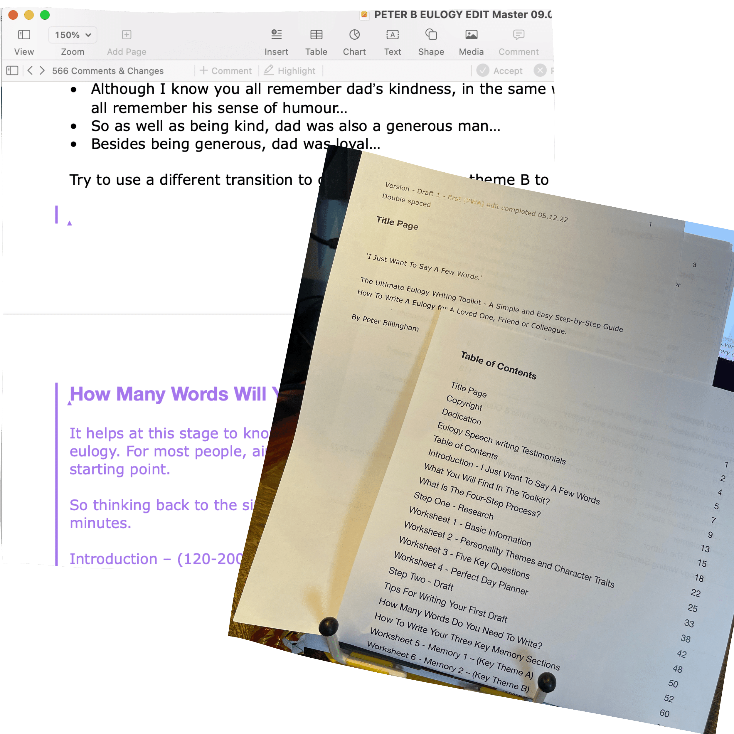 Memorable Words — How to Write a Eulogy: A Step-by-Step Guide - Book Update