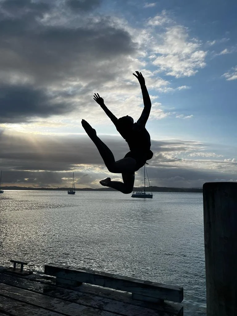 Straddle Jump Silhouette