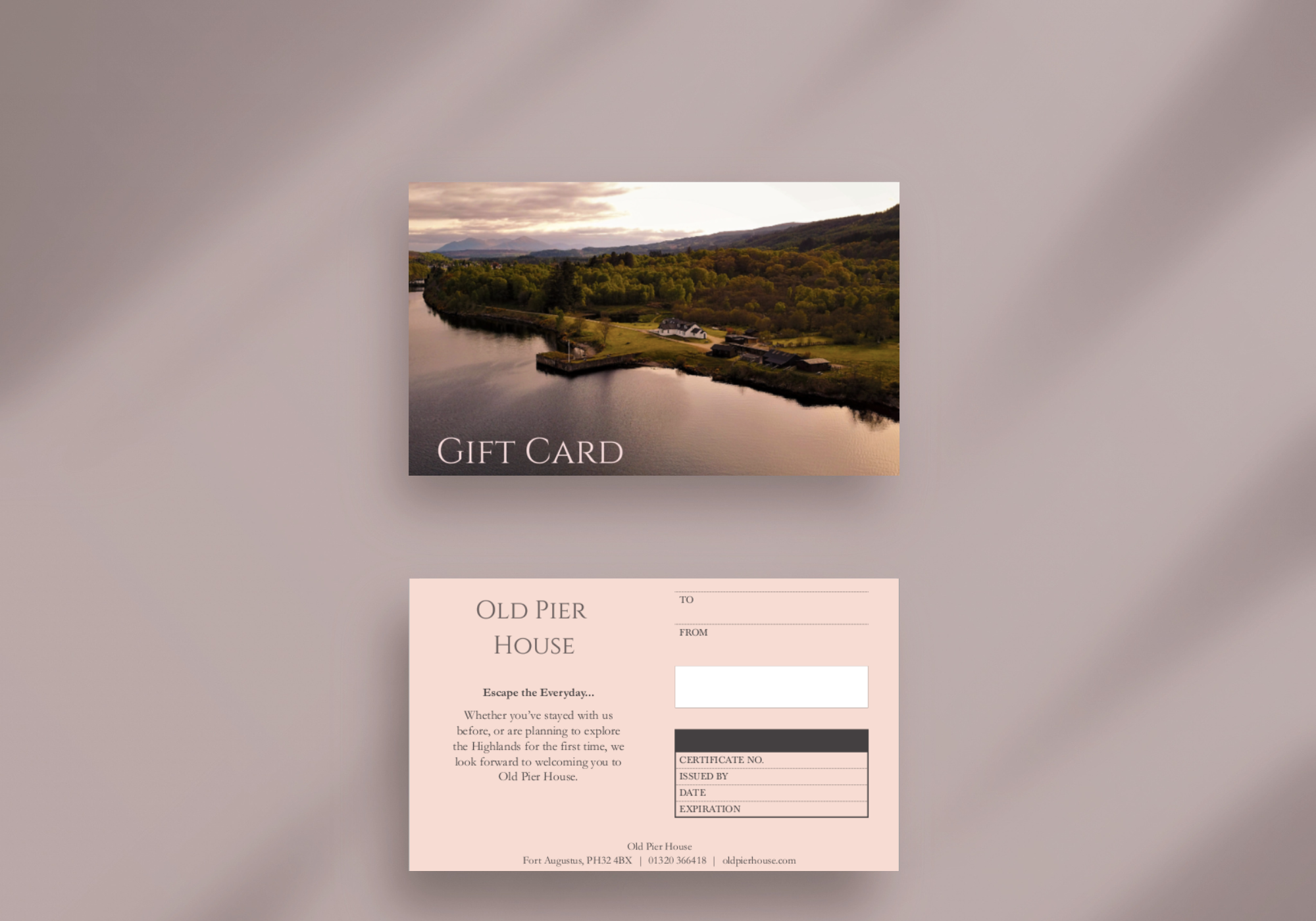 E-Gift Voucher — OLD PIER HOUSE