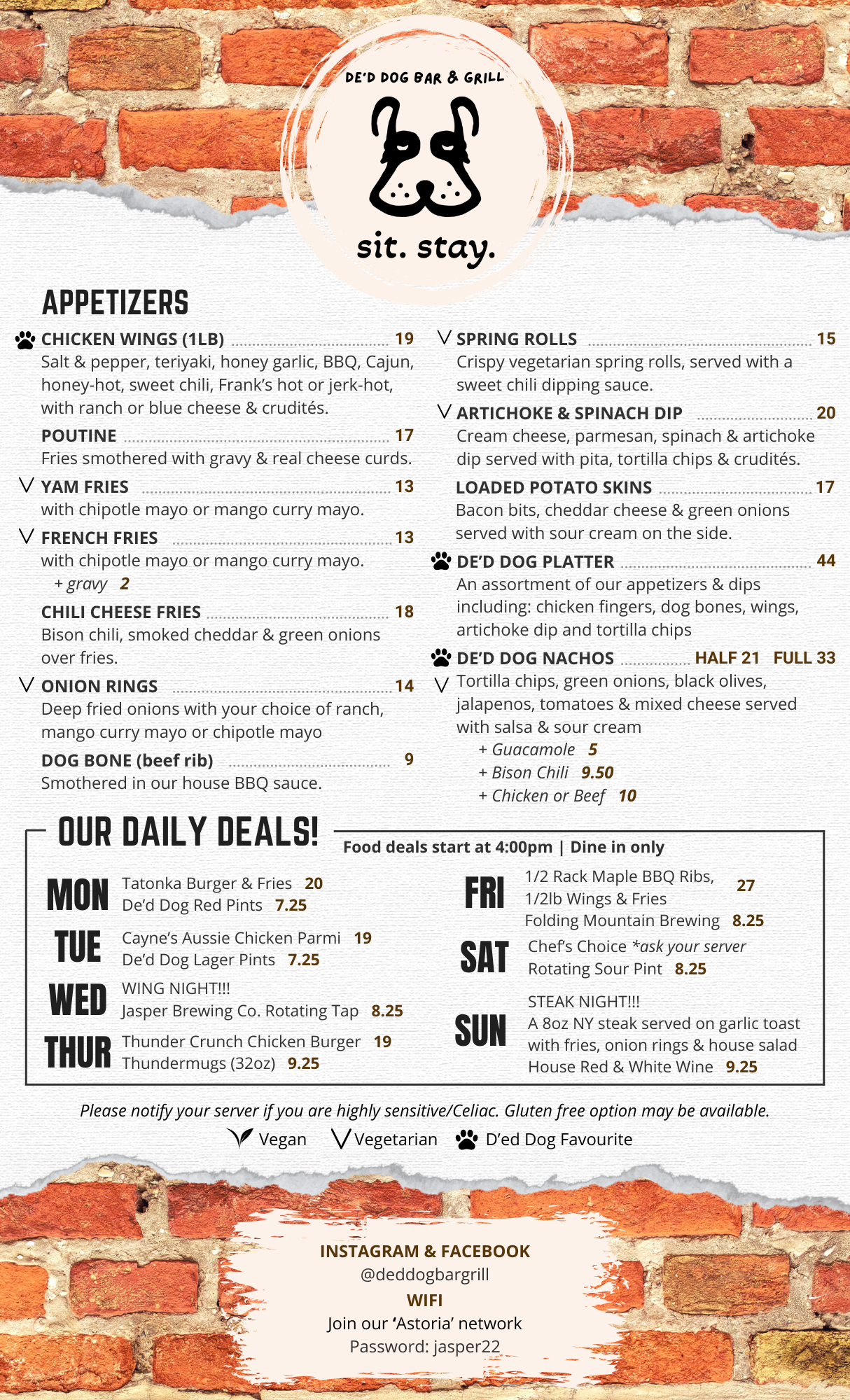 De'd Dog Bar & Grill | Restaurants in Jasper, AB