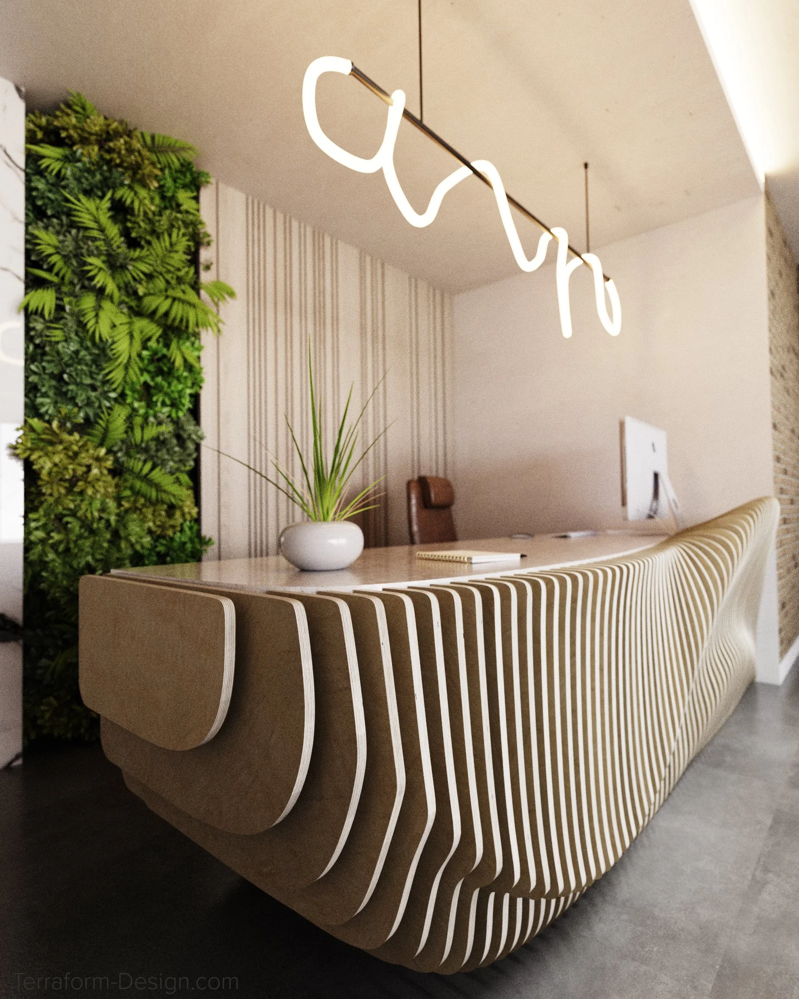 Terraform Design — Salvete Parametric Reception Desk