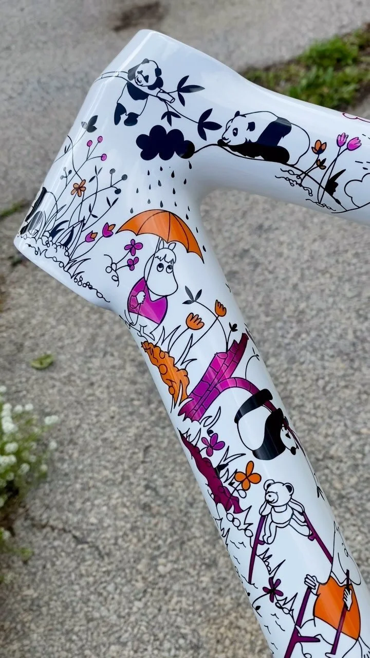 Custom Paint on Carbon Bicycles — VéloColour Custom Paint and Cycling Bags