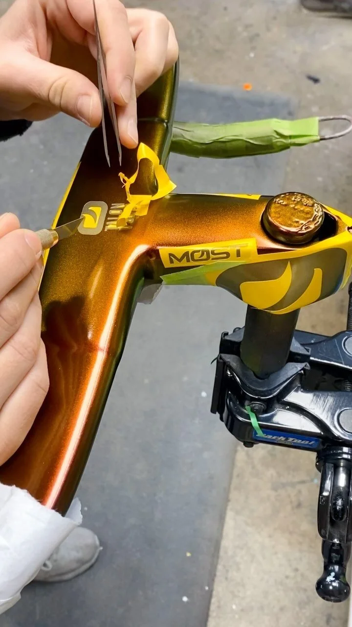 Custom Paint on Carbon Bicycles — VéloColour Custom Paint and Cycling Bags