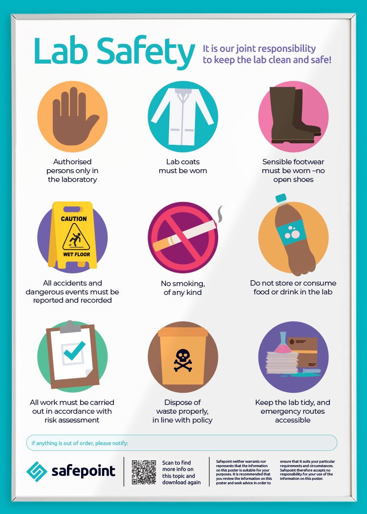 A Guide To Lab Safety Free Poster Safepoint Lone Worker Apps And