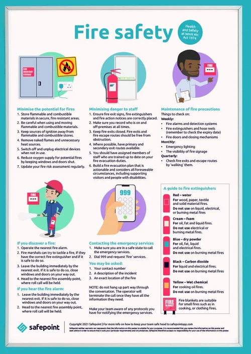 Fire safety –FREE poster! | Safepoint Lone worker apps and devices