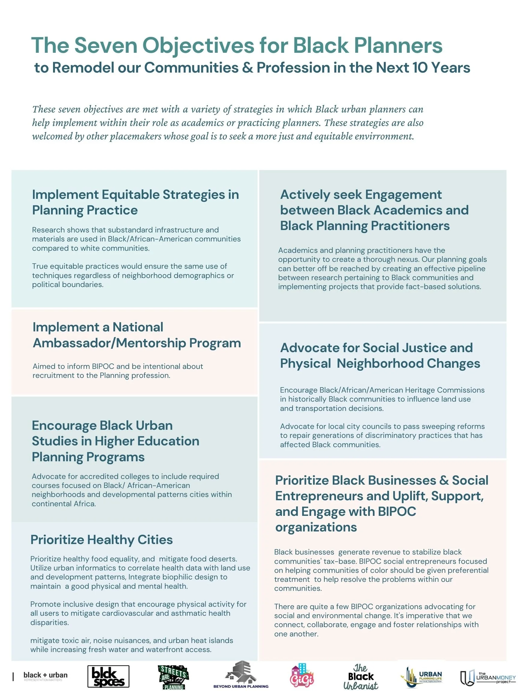 Black Urban Planner's Seven Objectives for the Next Ten Years — Black ...