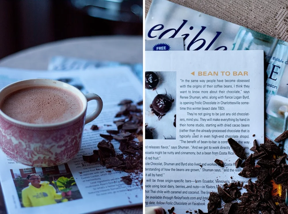 Vegan Salted Hot Chocolate + Edible Blue Ridge Feature! — Will Frolic ...