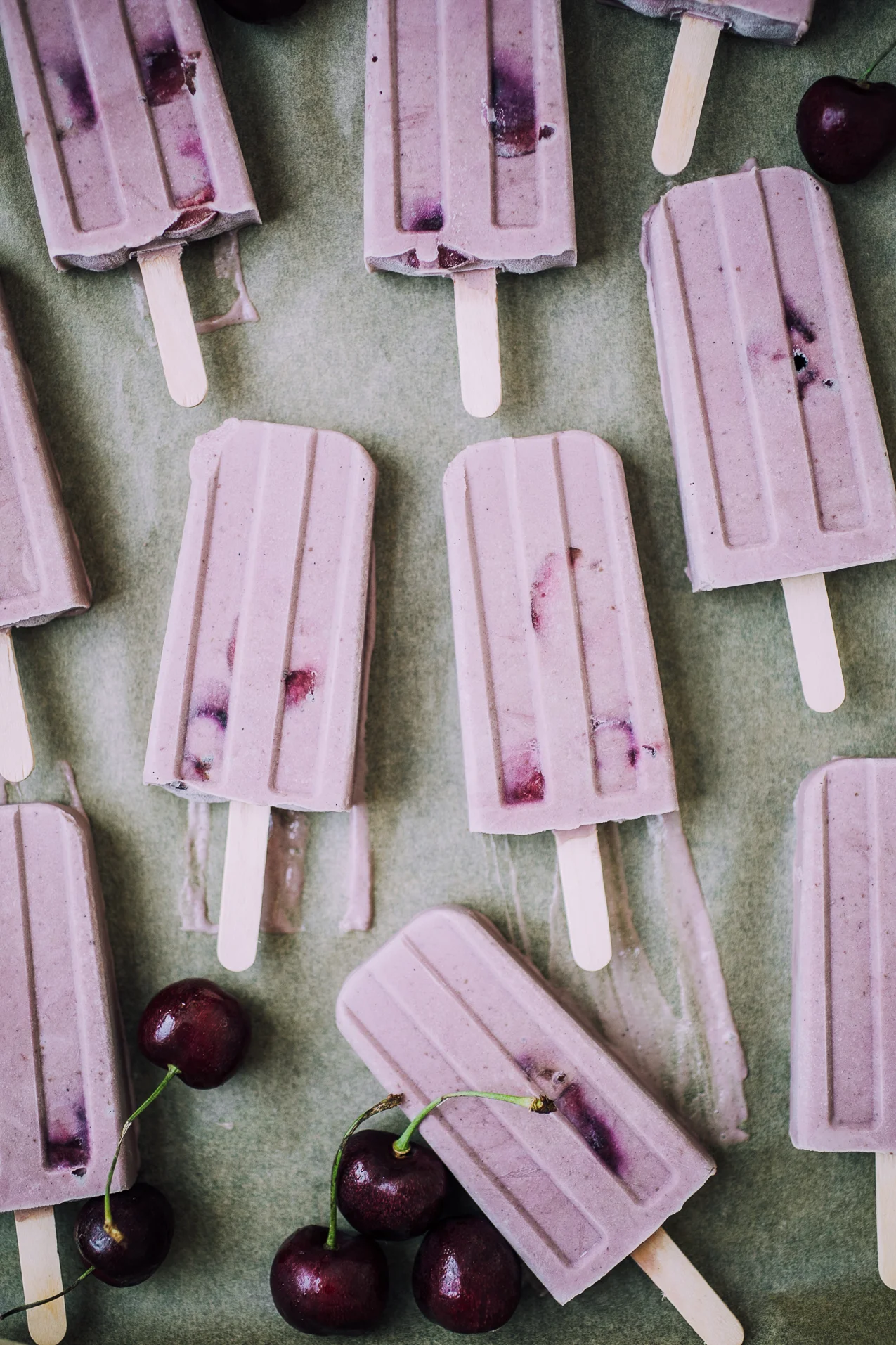 Vegan Cherry Almond Ice Cream Pops — Will Frolic for Food
