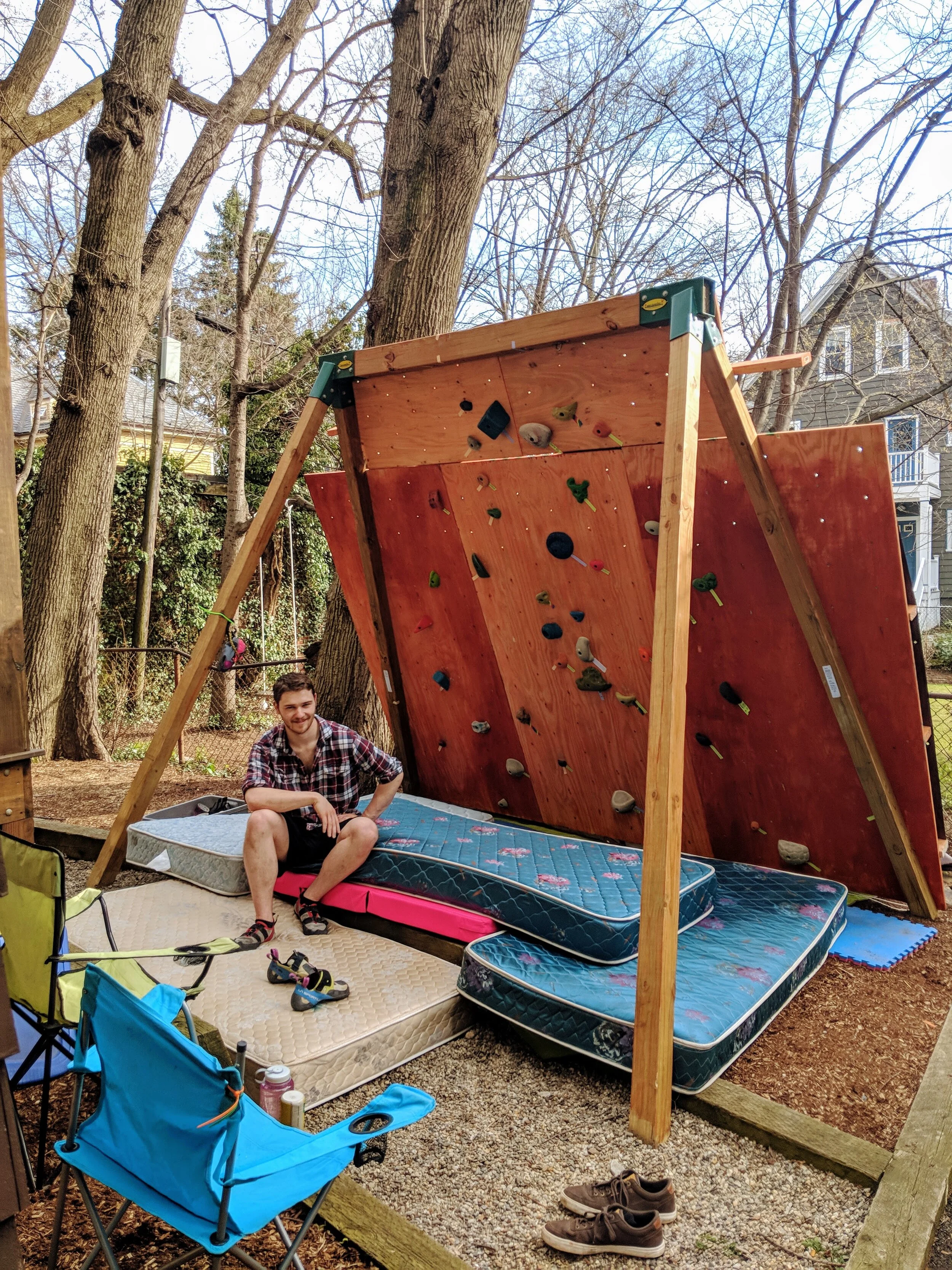 Backyard Climbing Wall / Diy Backyard Climbing Wall Ferrisbuilt ...