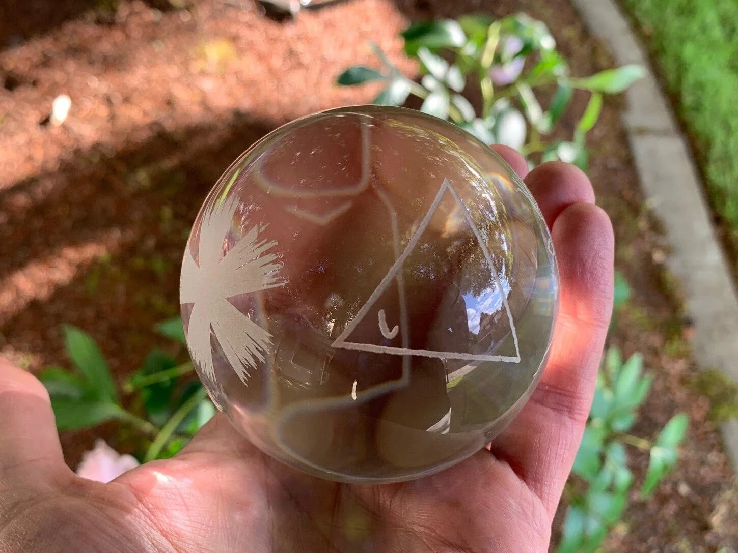 Real-life Oracle Ball - all 6 scars on clear crystal — Oracle Series
