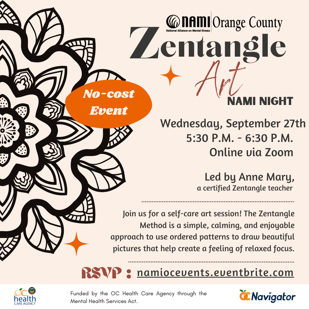 NAMI NIGHTS: Virtual Zentangle Art Class via ZOOM — NAMI Orange County