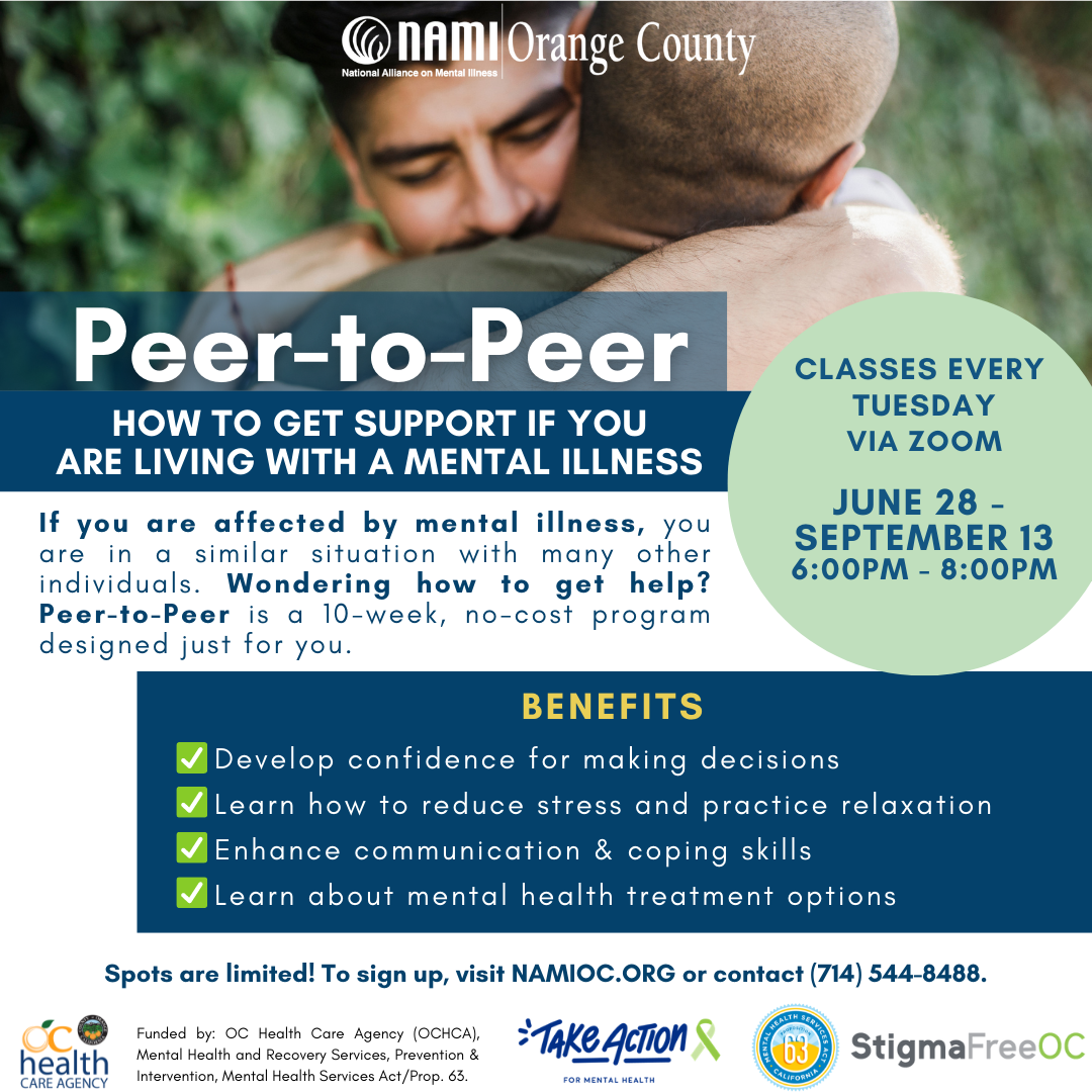 Peer-to-Peer Class Series: Tuesdays, 6/28 - 8/13, 6-8PM via ZOOM — NAMI ...