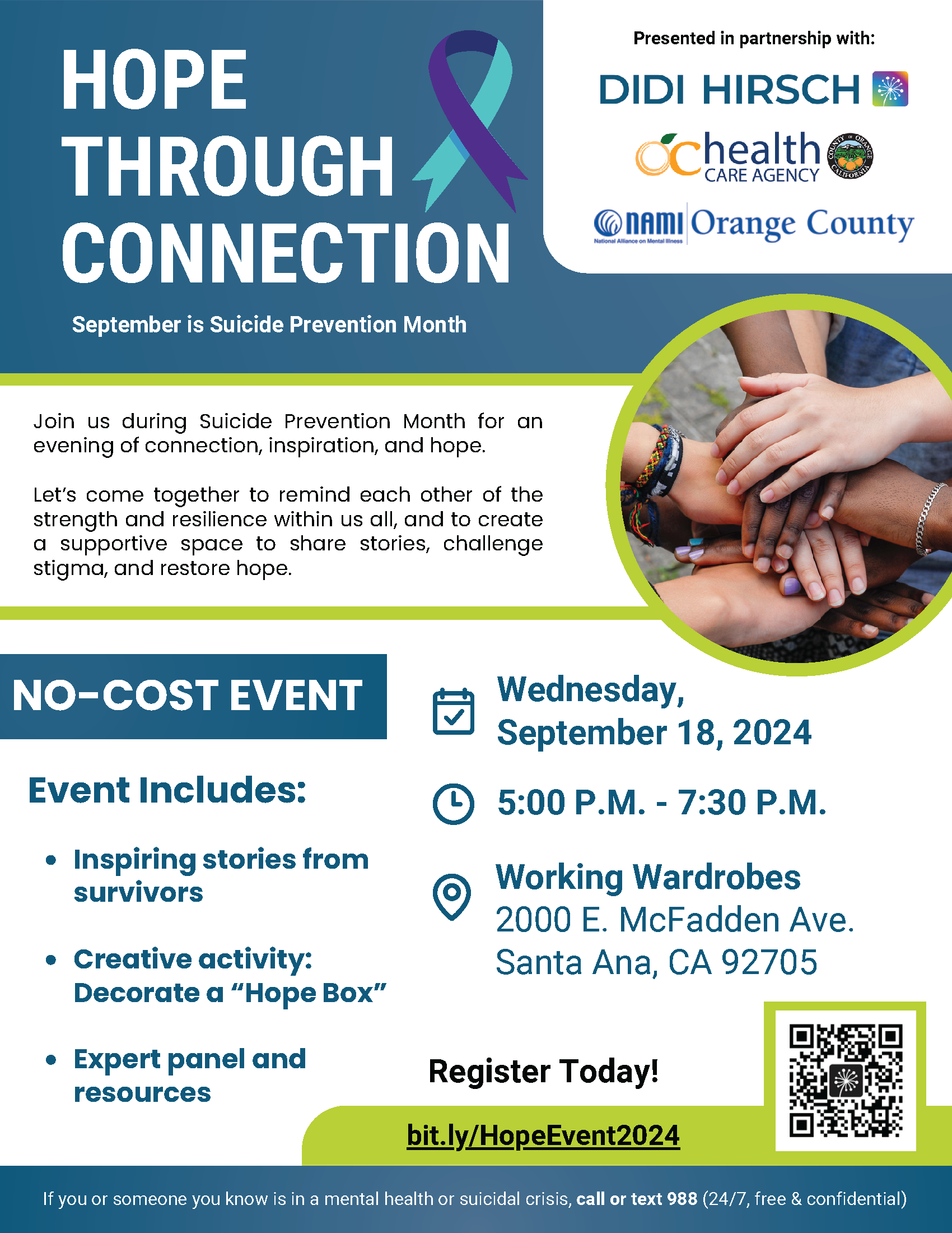 HOPE THROUGH CONNECTION: Event with Didi Hirsch in Santa Ana — NAMI ...