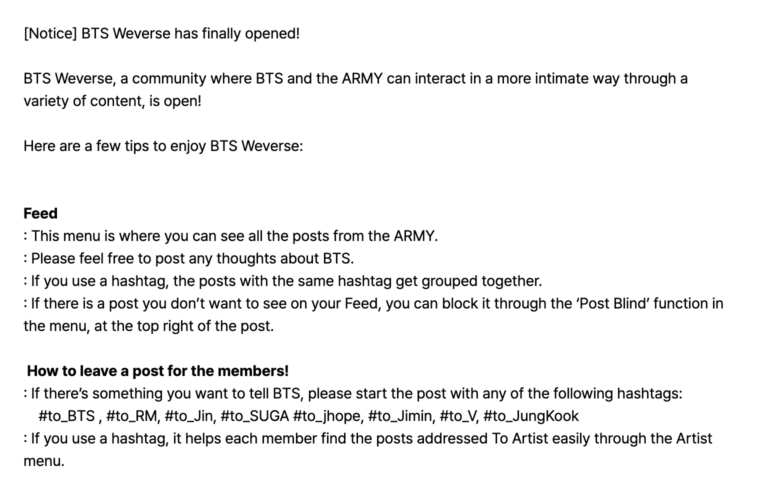 BTS Weverse & Weverse Shop — US BTS ARMY