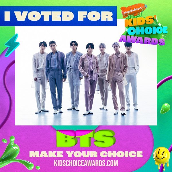 BTS Wins Favorite Music Group At The Nickelodeon Kids' Choice Award For Fourth Consecutive Year ...