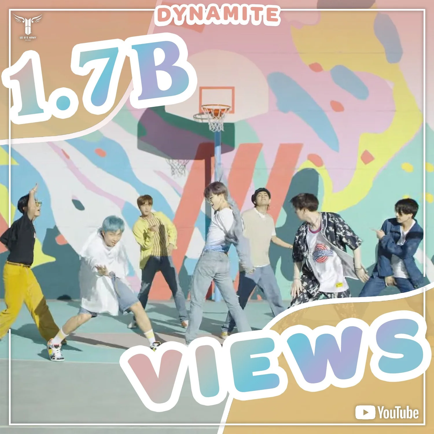 "Dynamite" Becomes BTS's First MV To Hit 1.7 Billion Views — US BTS ARMY