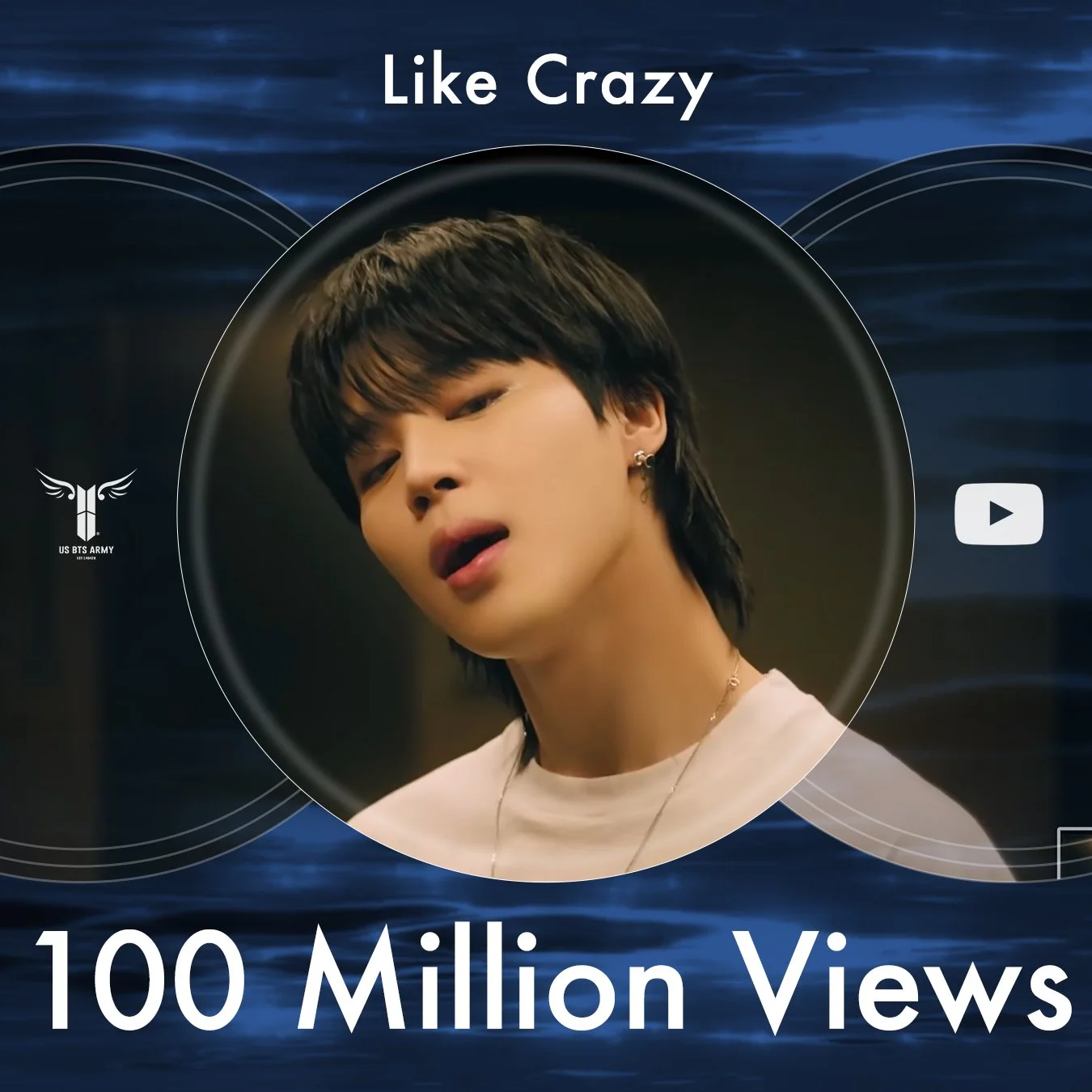 Jimin's "Like Crazy" MV Surpasses 100 Million Views — US BTS ARMY