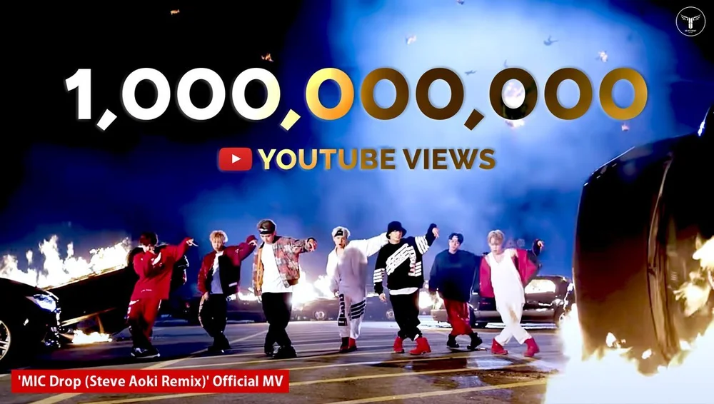 "MIC DROP" MV Surpasses 1 Billion Views On YouTube — US BTS ARMY