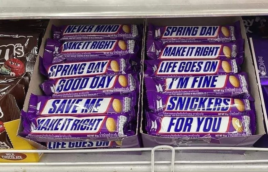 [ENDORSEMENTS] Snickers — US BTS ARMY