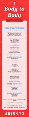 Official "Body to Body" Fanchant — US BTS ARMY