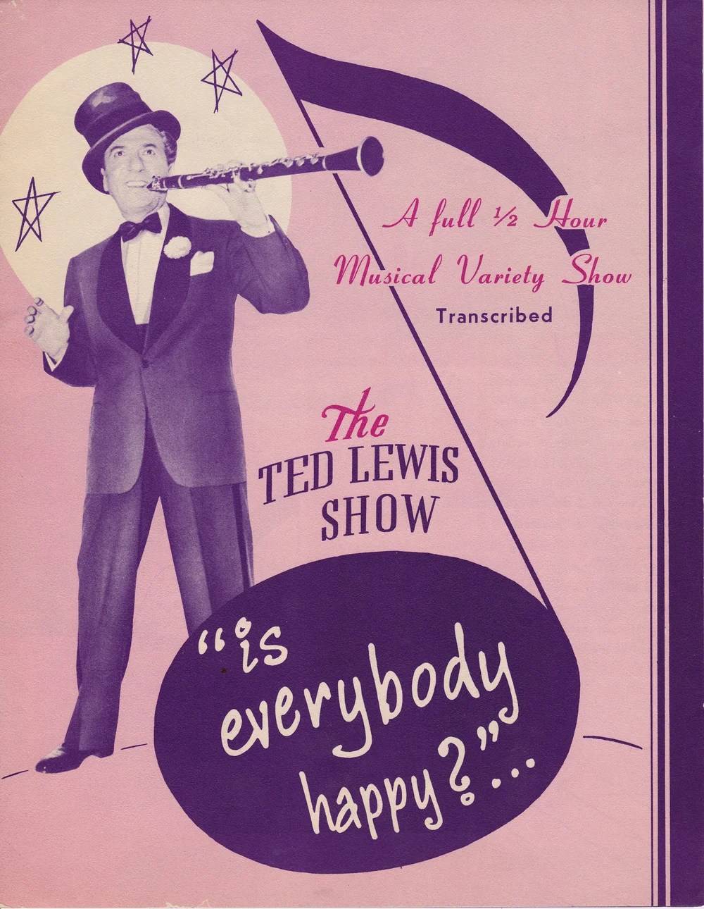 The Ted Lewis Show — The Ted Lewis Museum