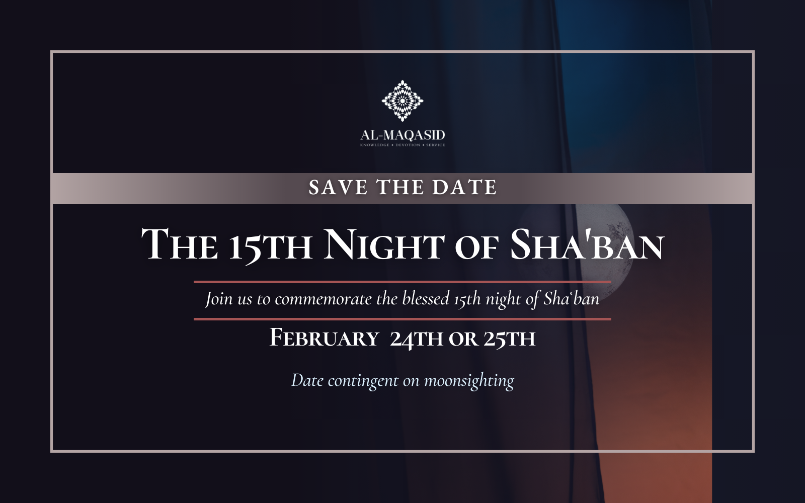 15th Night of Sha'ban — Al-Maqasid