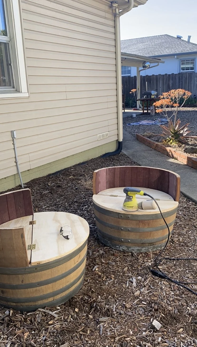 DIY Wine Barrel Chairs — Balletto Vineyards