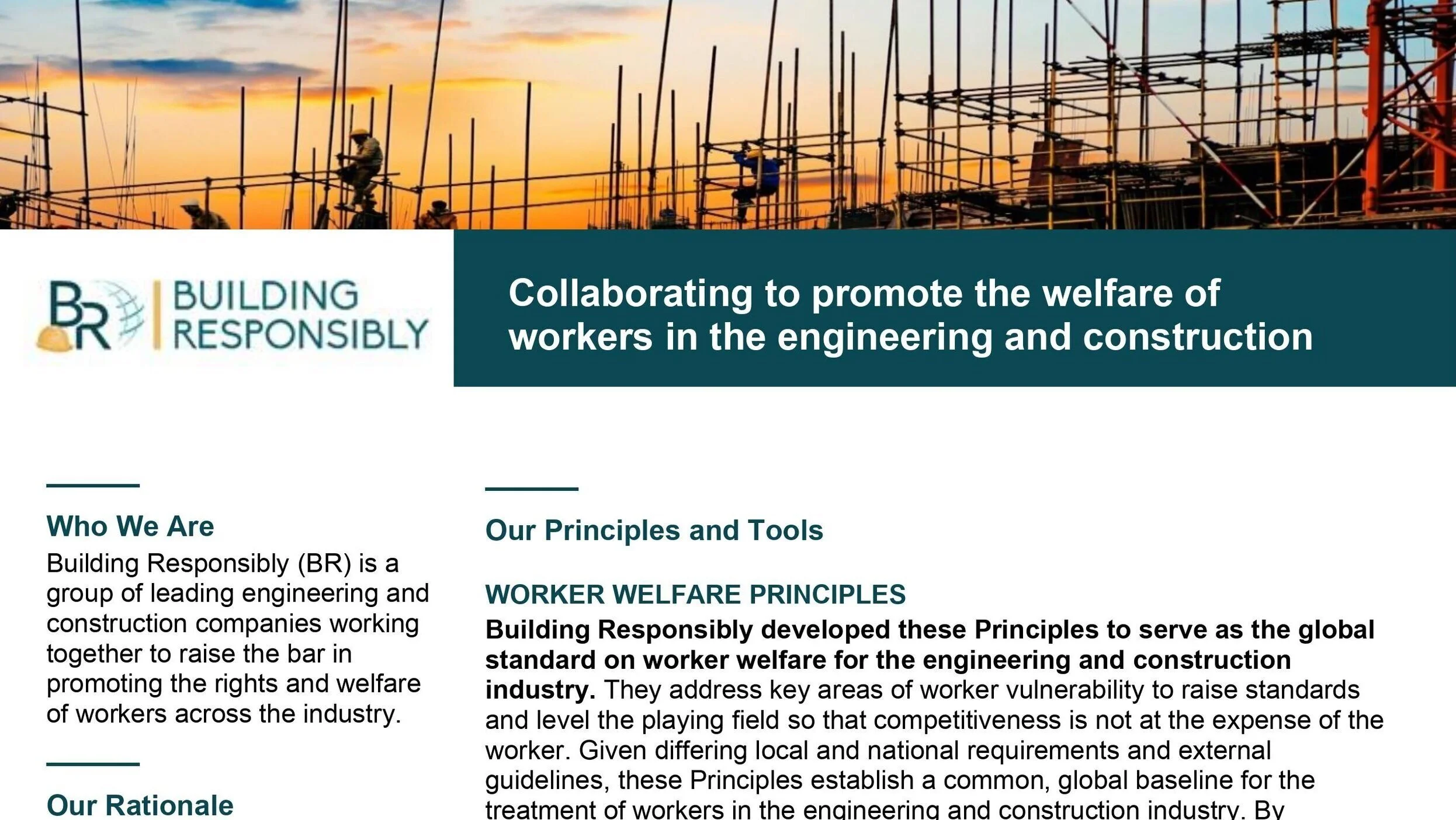 Internal Resources — Building Responsibly