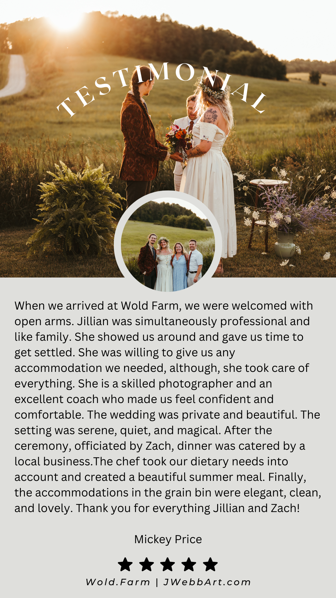 Northeast Iowa Elopement at Wold Farm in Saint Olaf with a prairie view ...