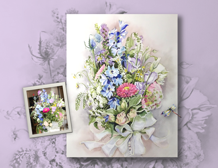Bouquet Paintings — Wisp & Bloom Watercolors