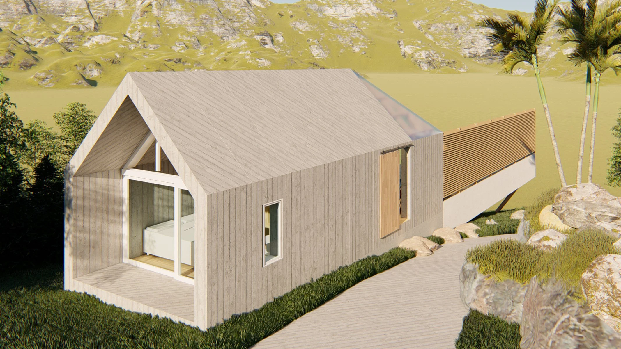 architecture design combine - The Little House