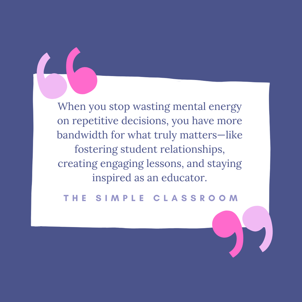 Simplify Your Teaching with the 'Decide Once' Method: A Game-Changer ...