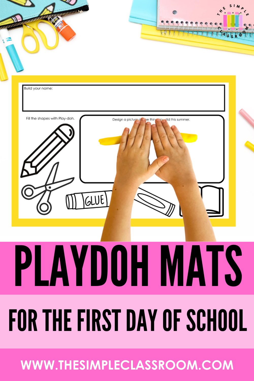 How to use Playdoh Mats on the First Day of School in Second Grade ...