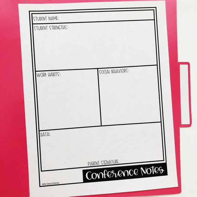 Parent Teacher Conferences — The Simple Classroom