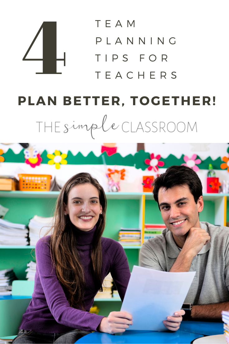 Team Planning Tips — The Simple Classroom