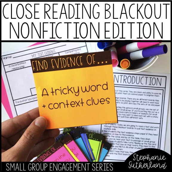 Three-Step Approach to Citing Text Evidence | Small Group Engagement ...