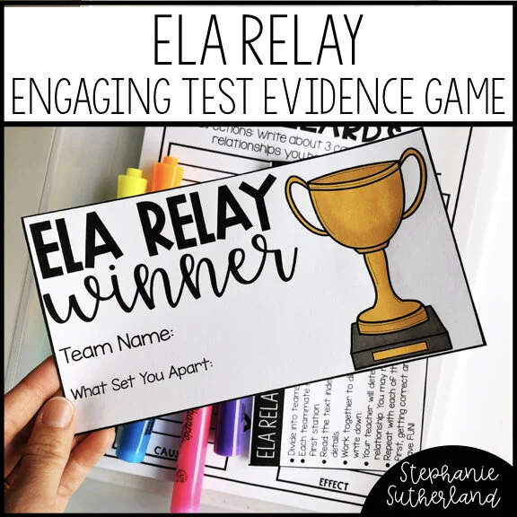 Reading Test Prep That's Rigorous and FUN | ELA Relay — The Simple ...