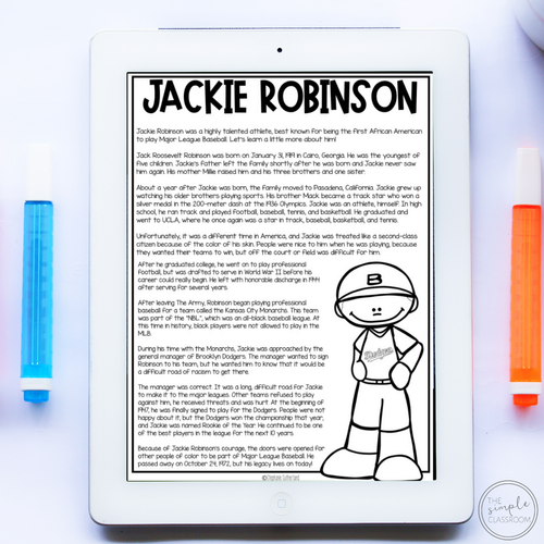 Digital Reading Passages + Questions — The Simple Classroom