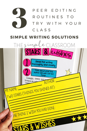 Three Peer Editing Strategies to Try — The Simple Classroom