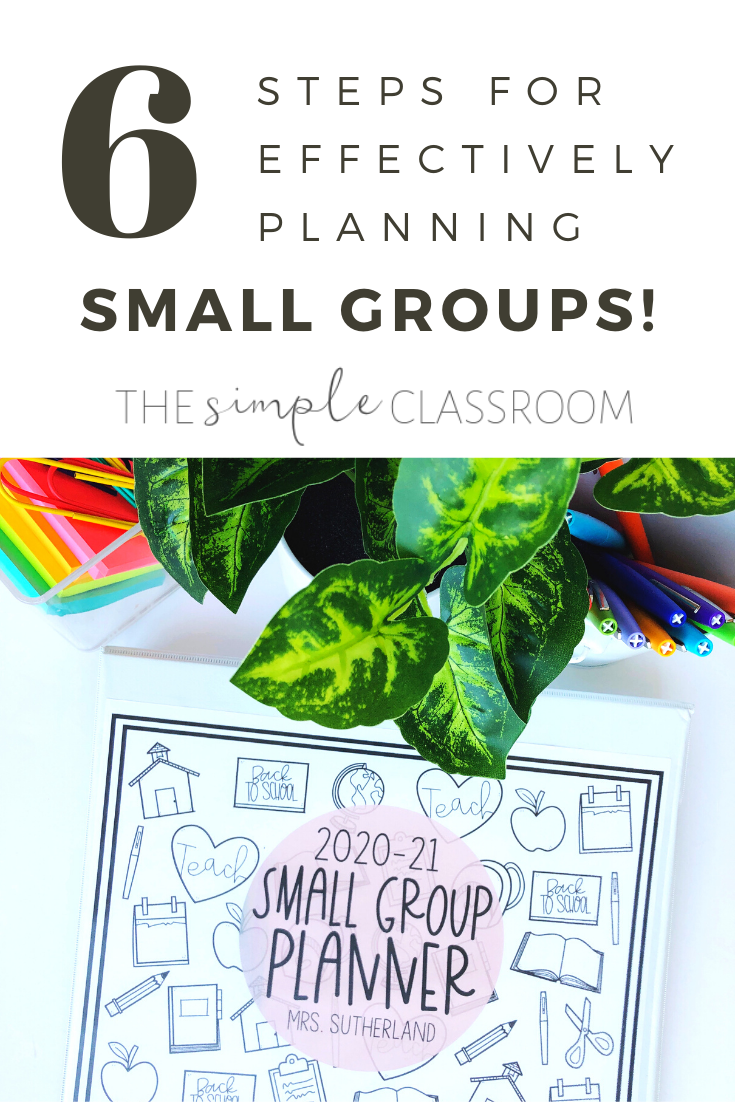 How to Intentionally Plan Small Groups — The Simple Classroom