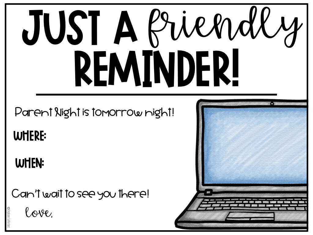 Planning a Back to School Night (In Person or From a Distance) — The ...