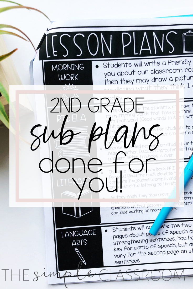 Emergency Sub Plans That Are COMPLETELY DONE The Simple Classroom Emergency Sub Plans That Are COMPLETELY DONE The Simple Classroom