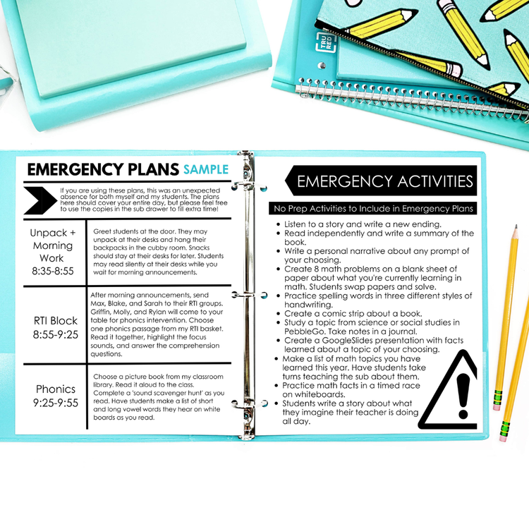 Sub Plans You Barely Have to Write — The Simple Classroom