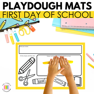 How to use Playdoh Mats on the First Day of School in Second Grade ...